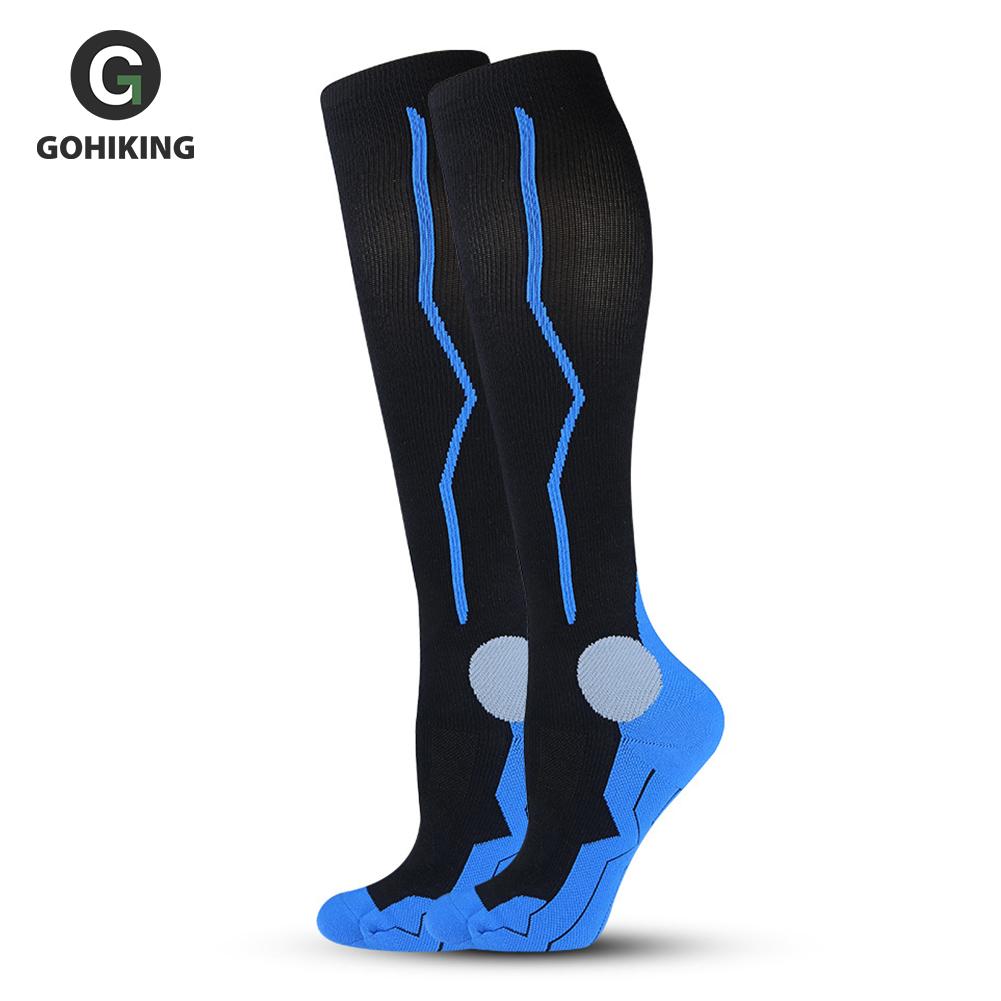 Long Compression Socks for Varicose Veins Unisex Cycling Stretch ...
