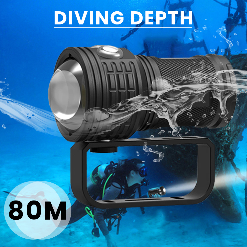 Asafee 6000LM DRC01 Super bright diving fill light photography light ...