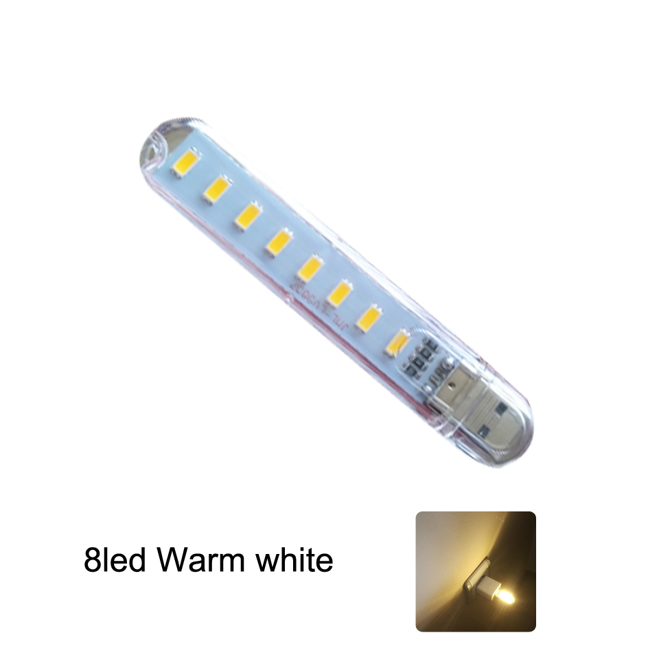 Mini Portable USB Desk Lamp LED Book Light Extension Pole Reading ...