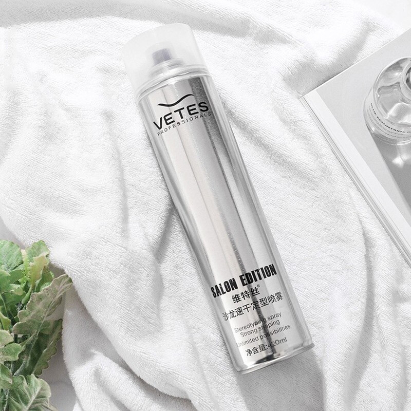 VETES สเปรย์จัดทรงผม 420ML อยู่ทรงยาวนาน แต่งทรงผม สเปร์ยฉีดผม มูสจัด ...