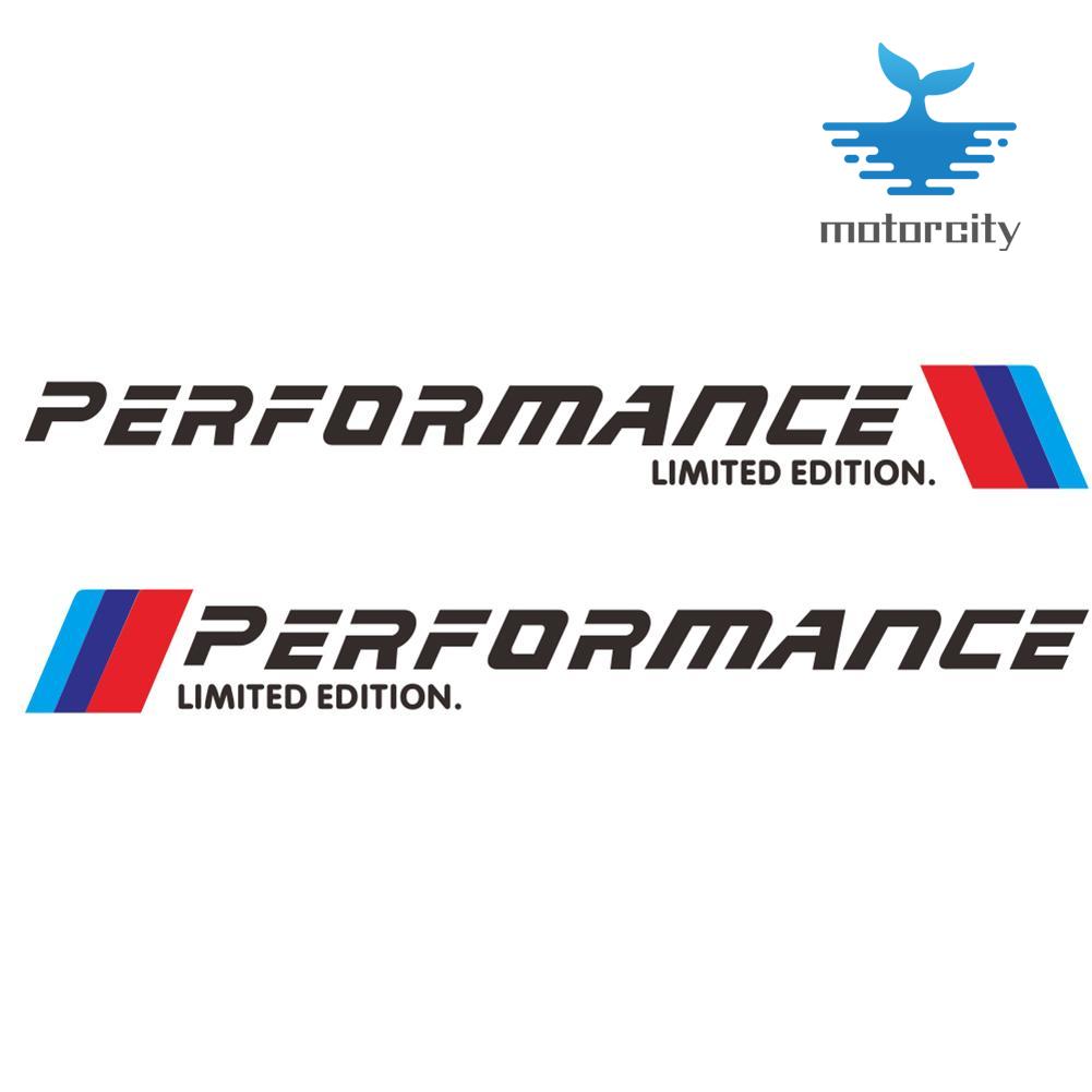 2 ชิ้นสติกเกอร์รถ M Performance Limited Edition สติ๊กเกอร์ประตูด้านข้าง ...