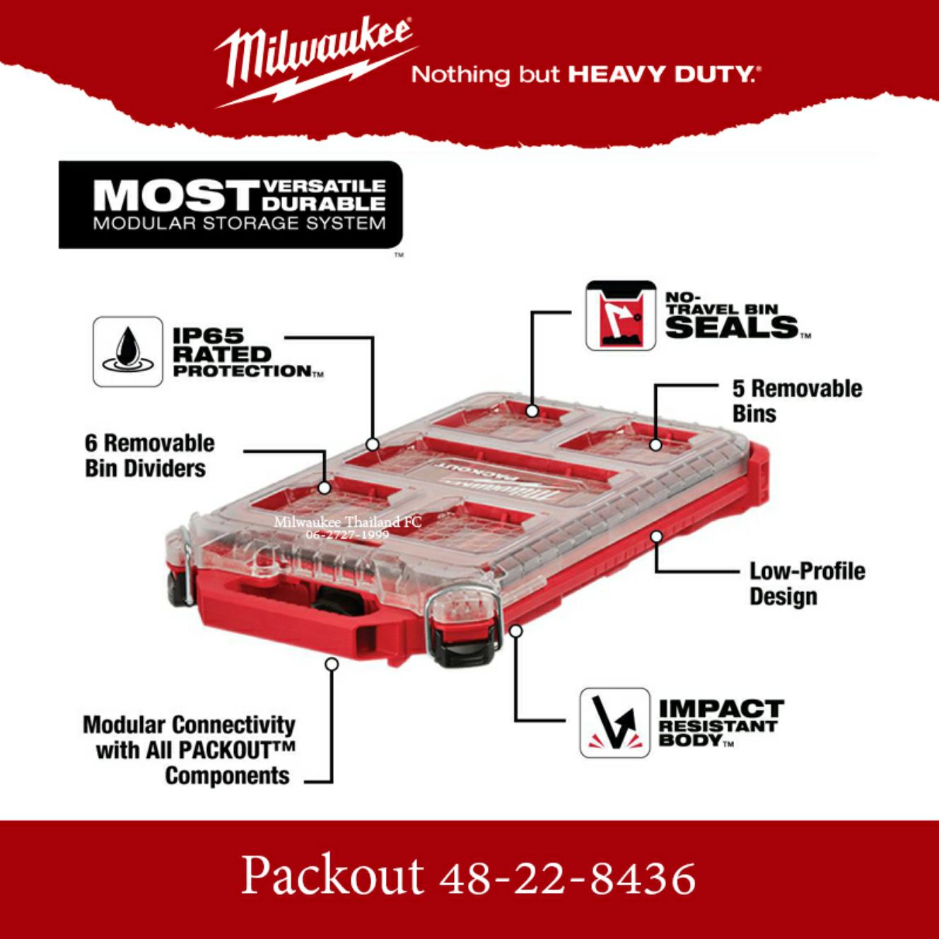 Milwaukee Packout 48-22-8436 - Milwaukee Thailand FC - ThaiPick