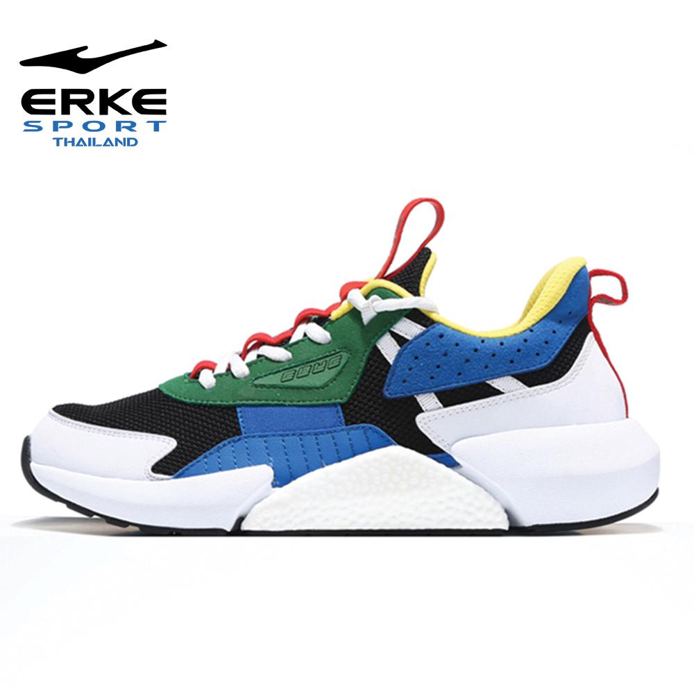 ERKE Urban Culture สี Supreme White/Nike Black/Dark Green รองเท้าผ้าใบ ...