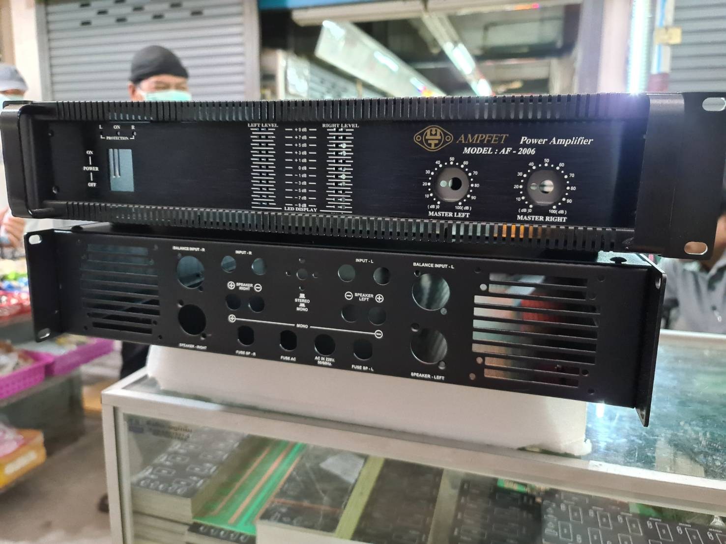 เคสใส่ Poweramp สูง3.5นิ้วลึก16นิ้ว รุ่น ไฟตรงคู่ | Lazada.co.th