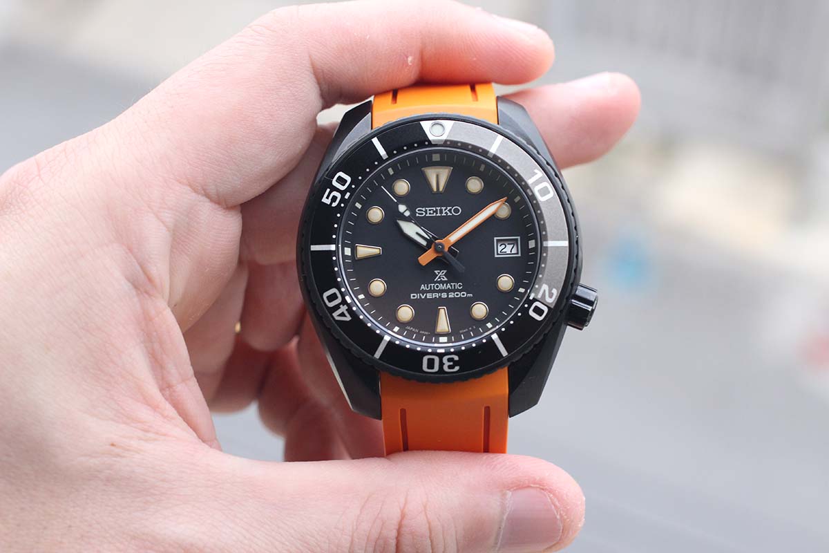 Crafter Blue CB02 Strap Orange Color for Seiko Sumo - OVERWRIST - ThaiPick