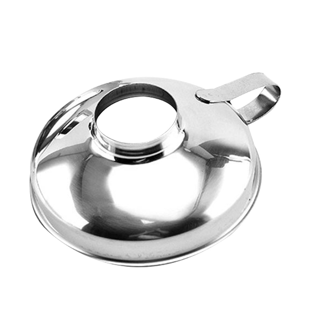 Wide Mouth Liquid Funnel Jars Stainless Steel Oil Wine Water Spices ...