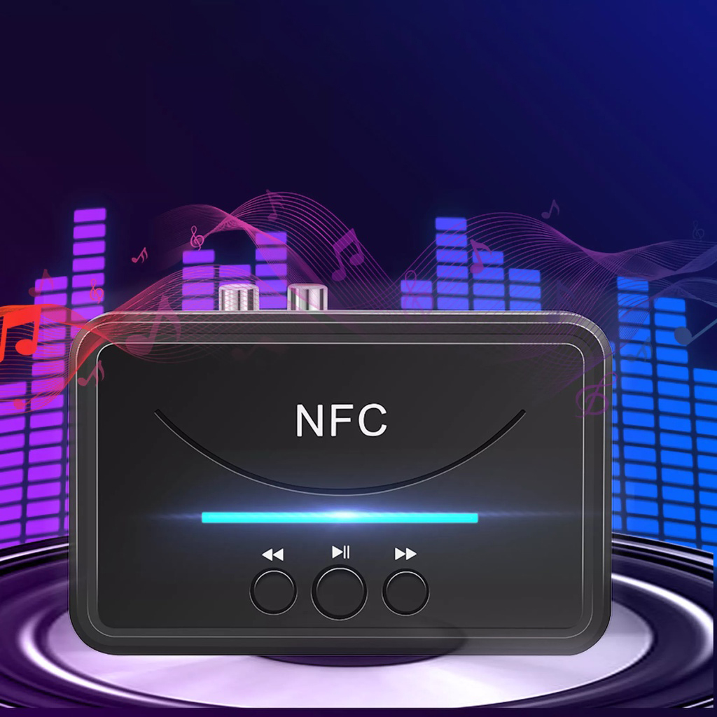 NFC BT200 กล่องอะแดปเตอร์ NFC รับเสียงสเตอริโอ ชนิดบลูทูธ ไร้สาย 3.5 มิลลิเมตร AUX RCA เล่นเพลง ...