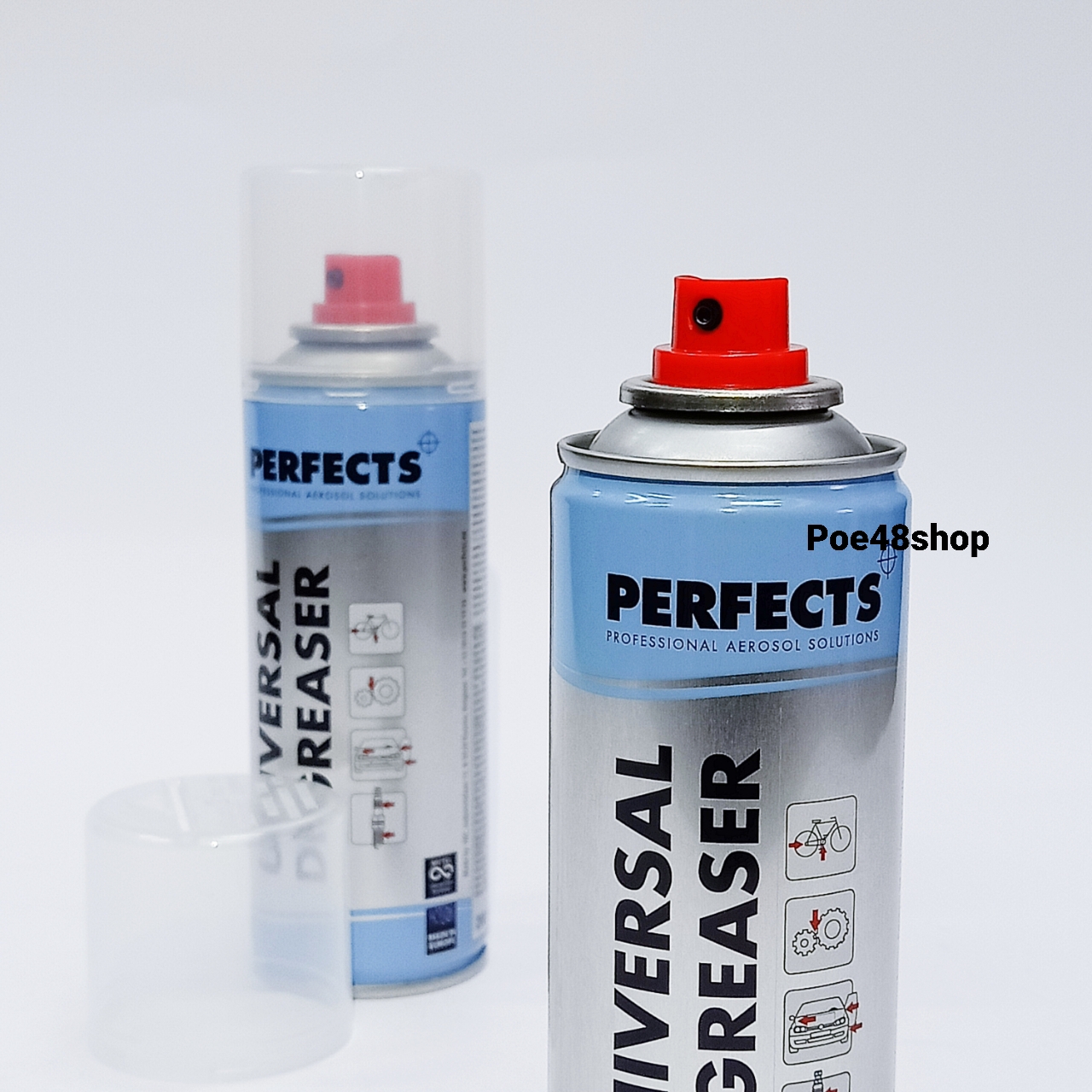 สเปรย์ PERFECTS กระป๋องสีฟ้า สเปรย์ทำความสะอาดหน้าสัมผ้ส ขจัดคราบไขมัน ...