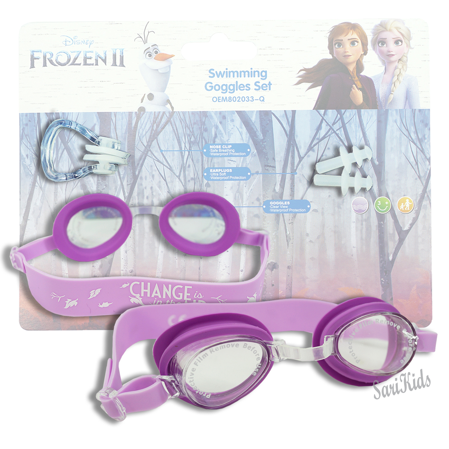 แว่นตาว่ายน้ำเด็ก ลิขสิทธิ์ แท้ Frozen ดิสนีย์ Disney แว่นตาว่ายน้ำโฟร ...