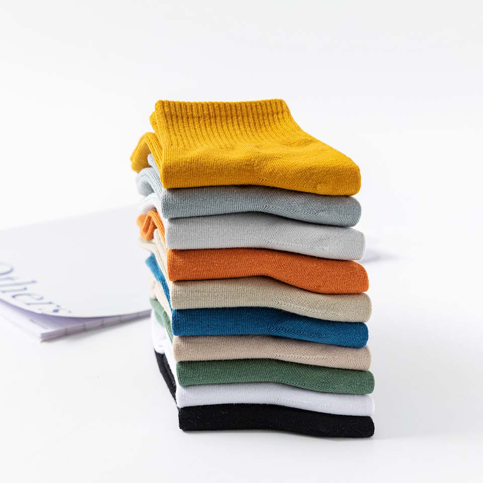 Men's Spring Cotton Ankle Socks Breathable Short Socks Casual Socks ...