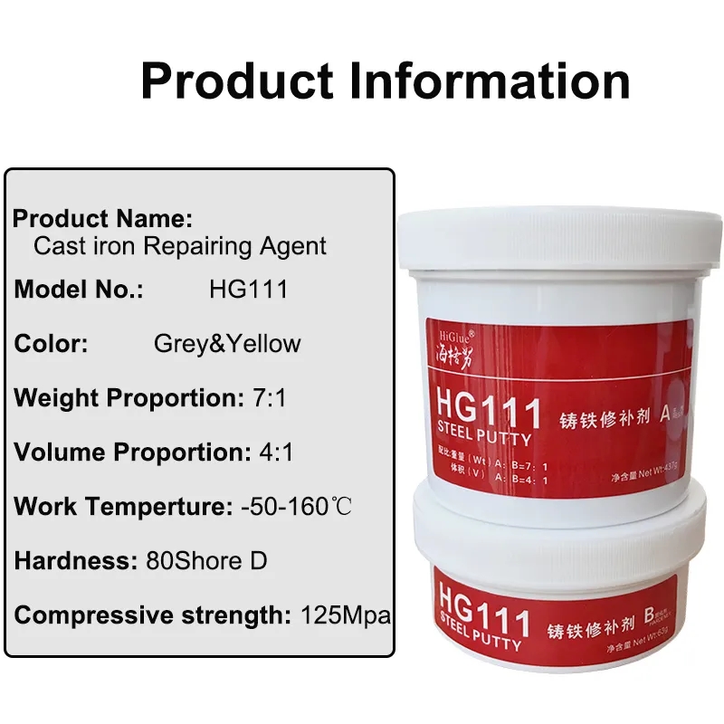 HG113อลูมิเนียมตัวแทนซ่อมเมจิก AB โลหะซ่อมกาวทนความร้อนอีพ็อกซี่เรซิ่น ...