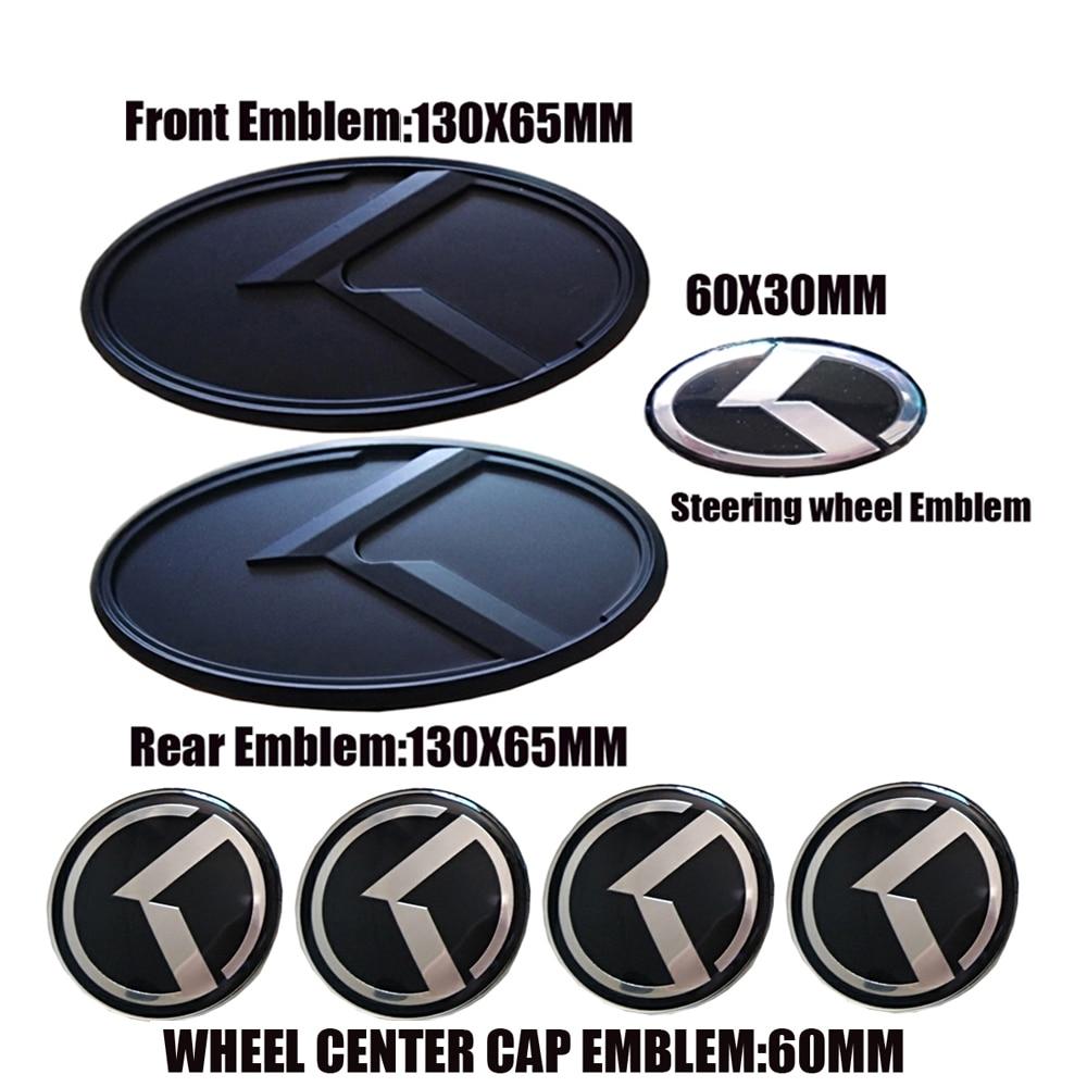 Black Carbon Fiber Car Wheel Center Cap Hood Trunk Emblem 3D Sticker ...
