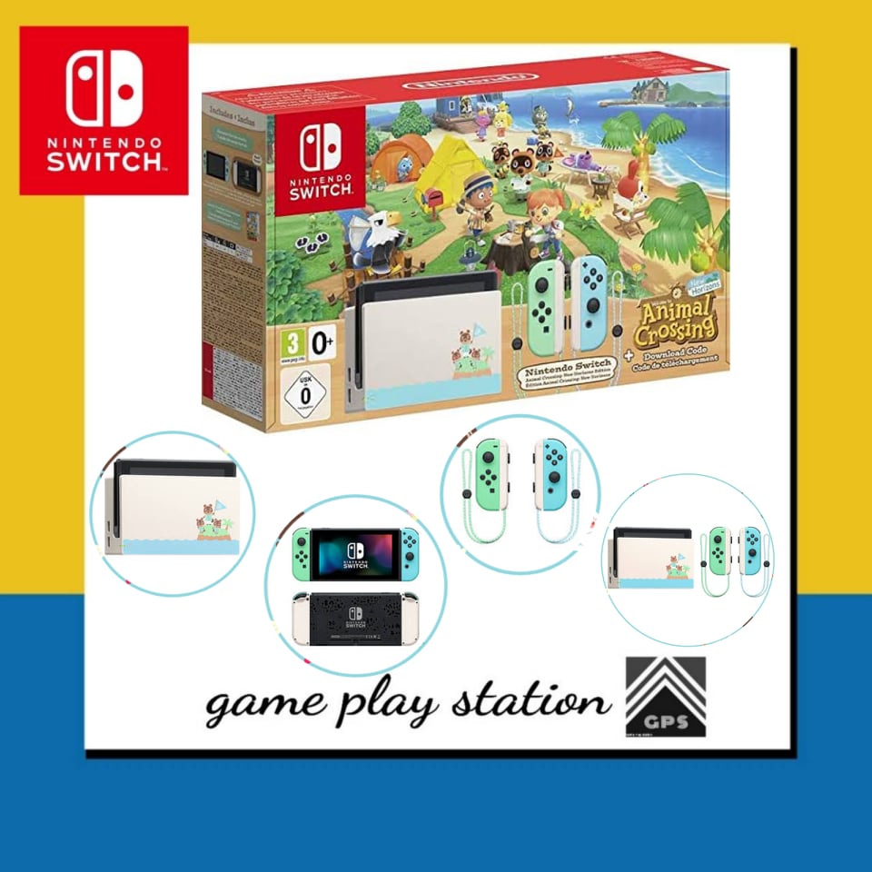 เครื่องเกม Nintendo Switch V.2 กล่องแดง Neon Grey Animal Crossing ...