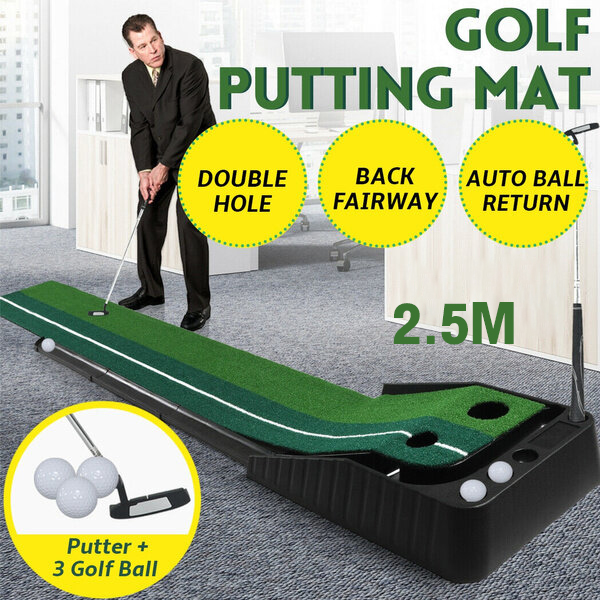 GINGPAIgolf putting mat พรมพัตต์กอล์ฟ สนามพัตกอล์ฟในร่ม ฝึกซ้อมกอล์ฟ ...