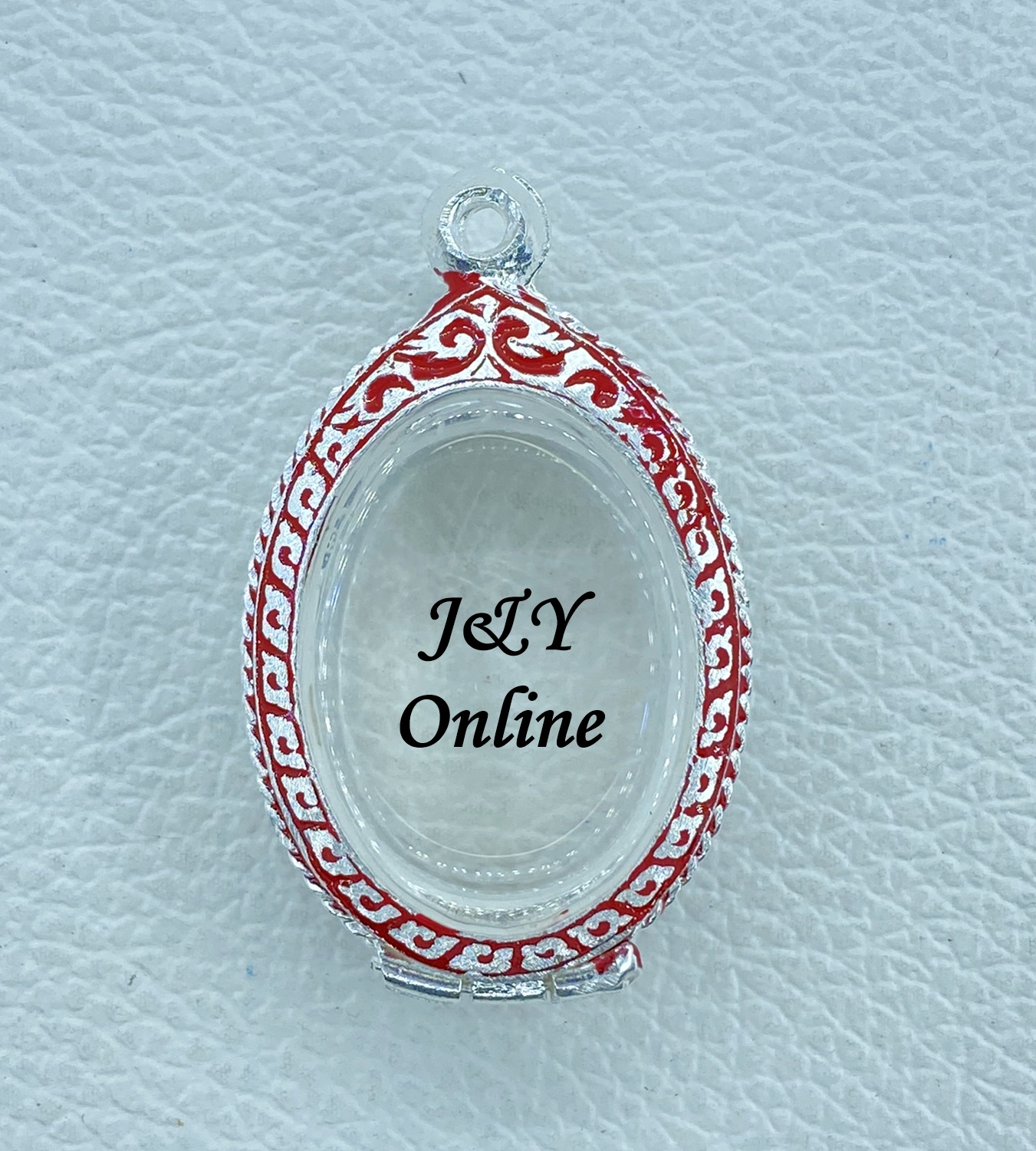 กรอบพระ ตลับพระลงยาสุโขทัย เหรียญไข่ ขนาดวงใน 2.63x3.71 ซม.หรือพระที่มี ...