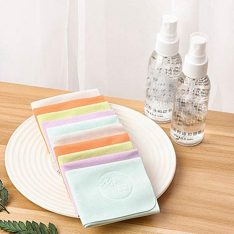10 Pcs Glasses Cloth Eyeglasses Chamois Cloth Microfiber Cleaning Cloth ...