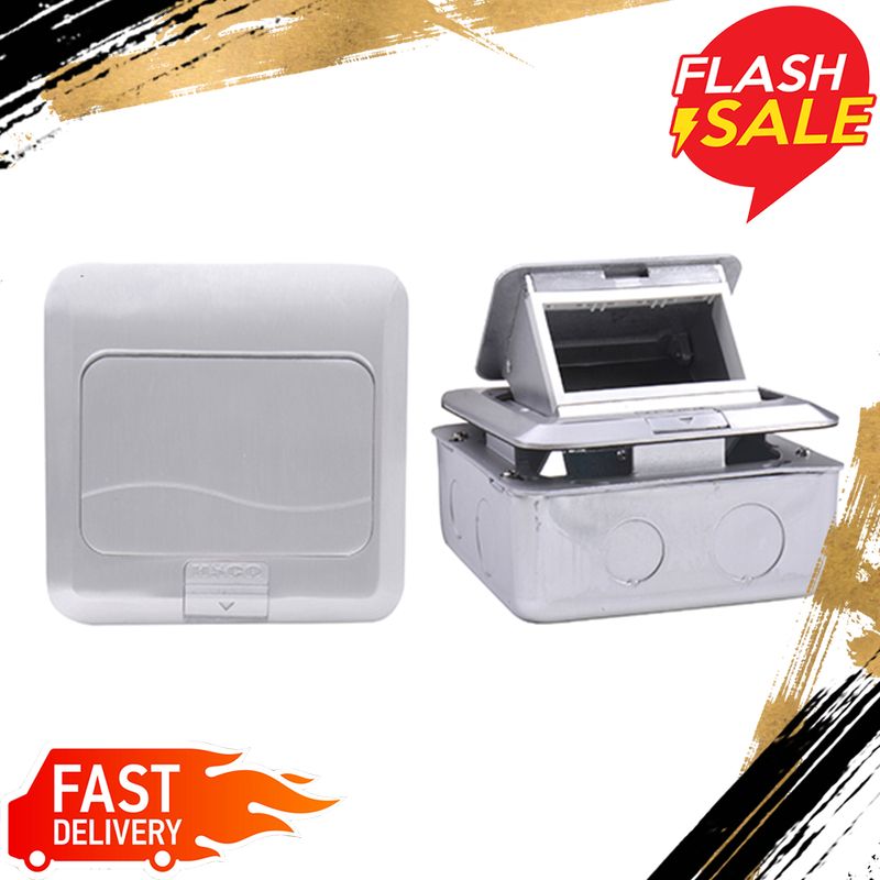 ((ขายดี)) เต้ารับฝังพื้นอลูมิเนียม (ใช้กับรุ่น PANASONIC) HACO รุ่น ...