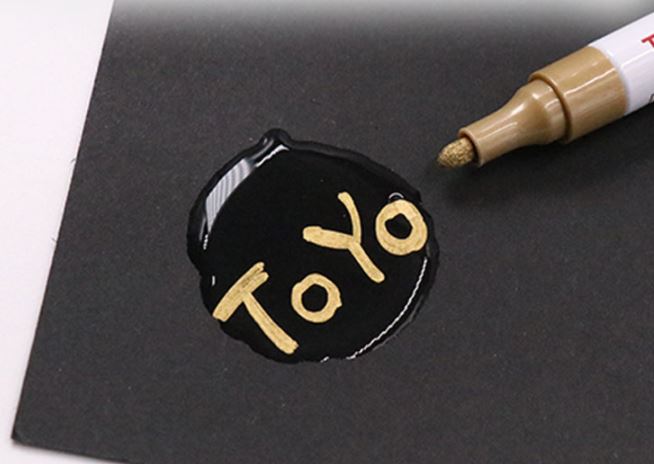 ปากกาเขียนยาง TOYO Paint ปากกาอเนกประสงค์ ปากกาเขียนล้อ ปากกากันน้ำ ปาก ...