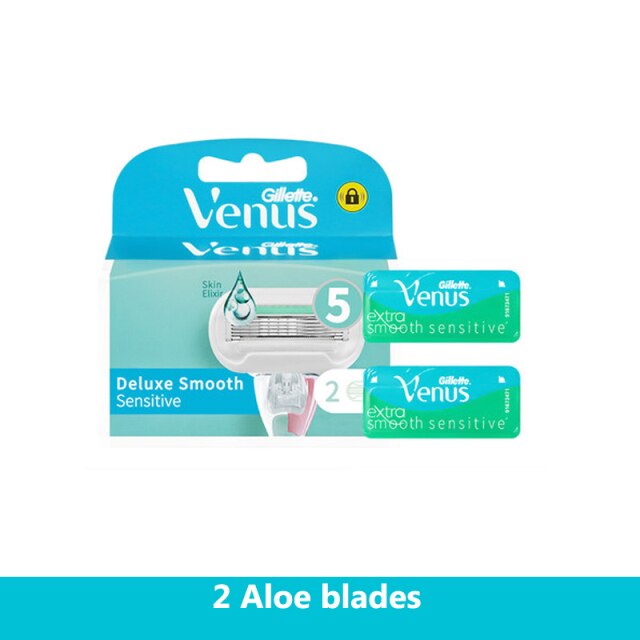 Venus Razor Blades Aloe 5 Layers Shaving Blades Suit for All Venus ...