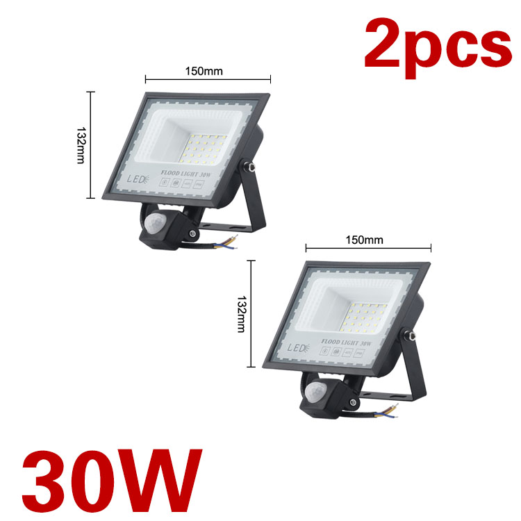 PIR Motion Sensor LED FloodLight 10W 20W 30W 50W 100W Waterproof IP66 Outdoor light 220V Led ...