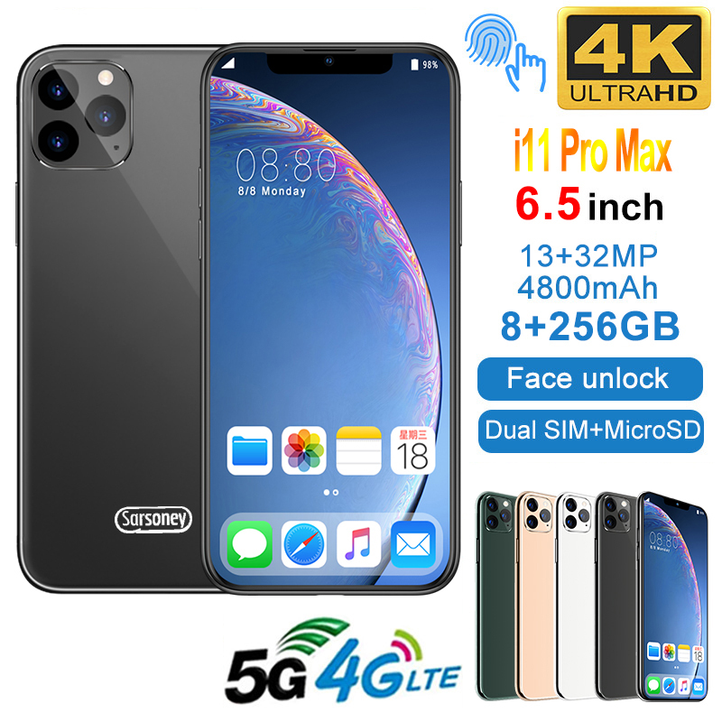 SARSONEY i11 Pro Max มือถือ 6.5 นิ้ว 8GB 256GB / โทรศัพท์จริง / โทรศัพท์จริง ไม่เสี่ยง ...