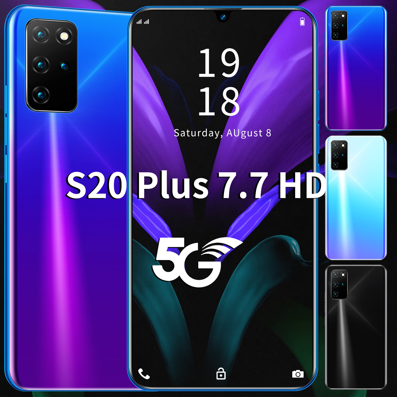 ระเบิด S20 Plus หน้าจอขนาดใหญ่ 7.7 นิ้ว 12g + 512g สมาร์ทโฟน Full HD ที่ราบรื่น - ddj.headsets ...