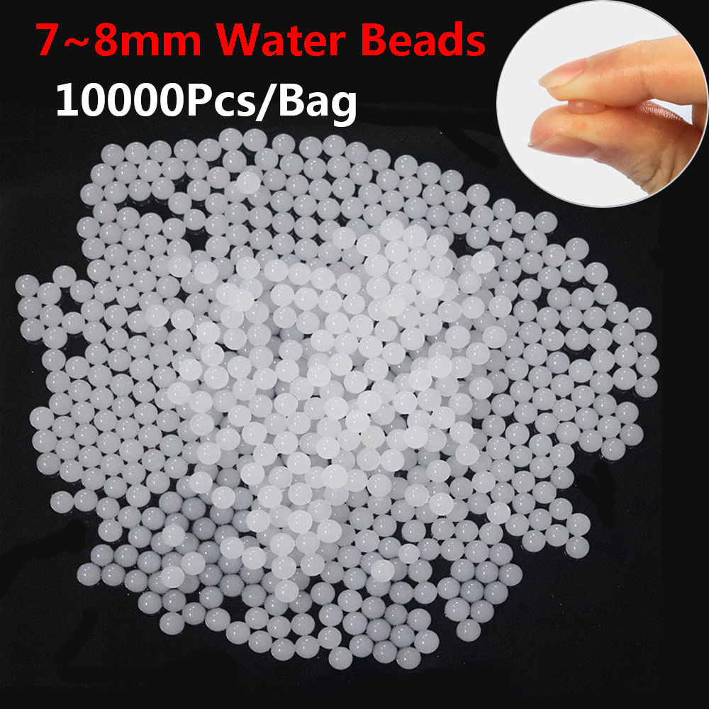 [Ready Stock]10000Pcs/Bag 7~8MM Water Beads Harden Water-absorbing ...