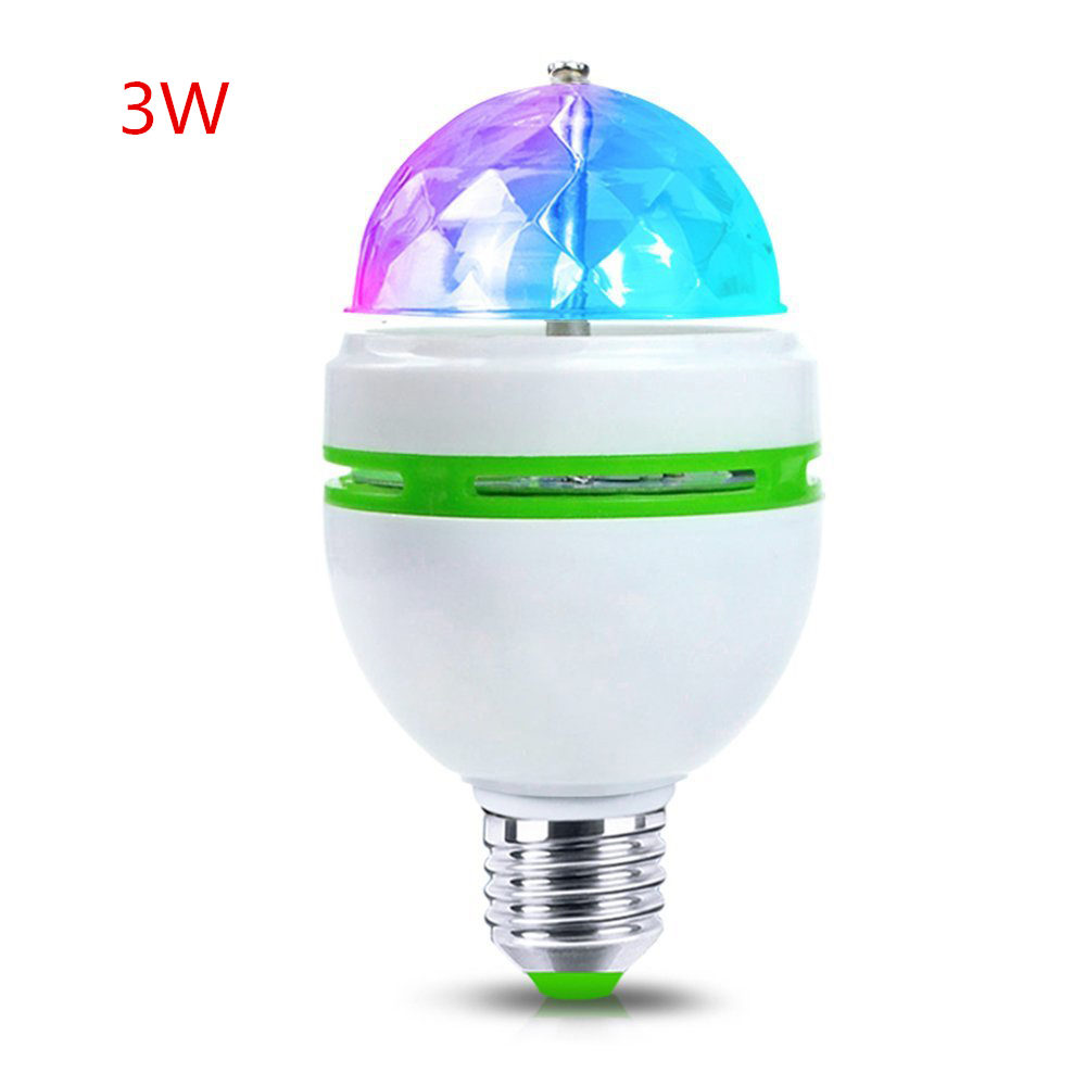 3W 6W RGB LED Lamp E27 EU Plug AC 110V - 220V Auto Rotating Stage Lights Magic Ball Bulb For ...