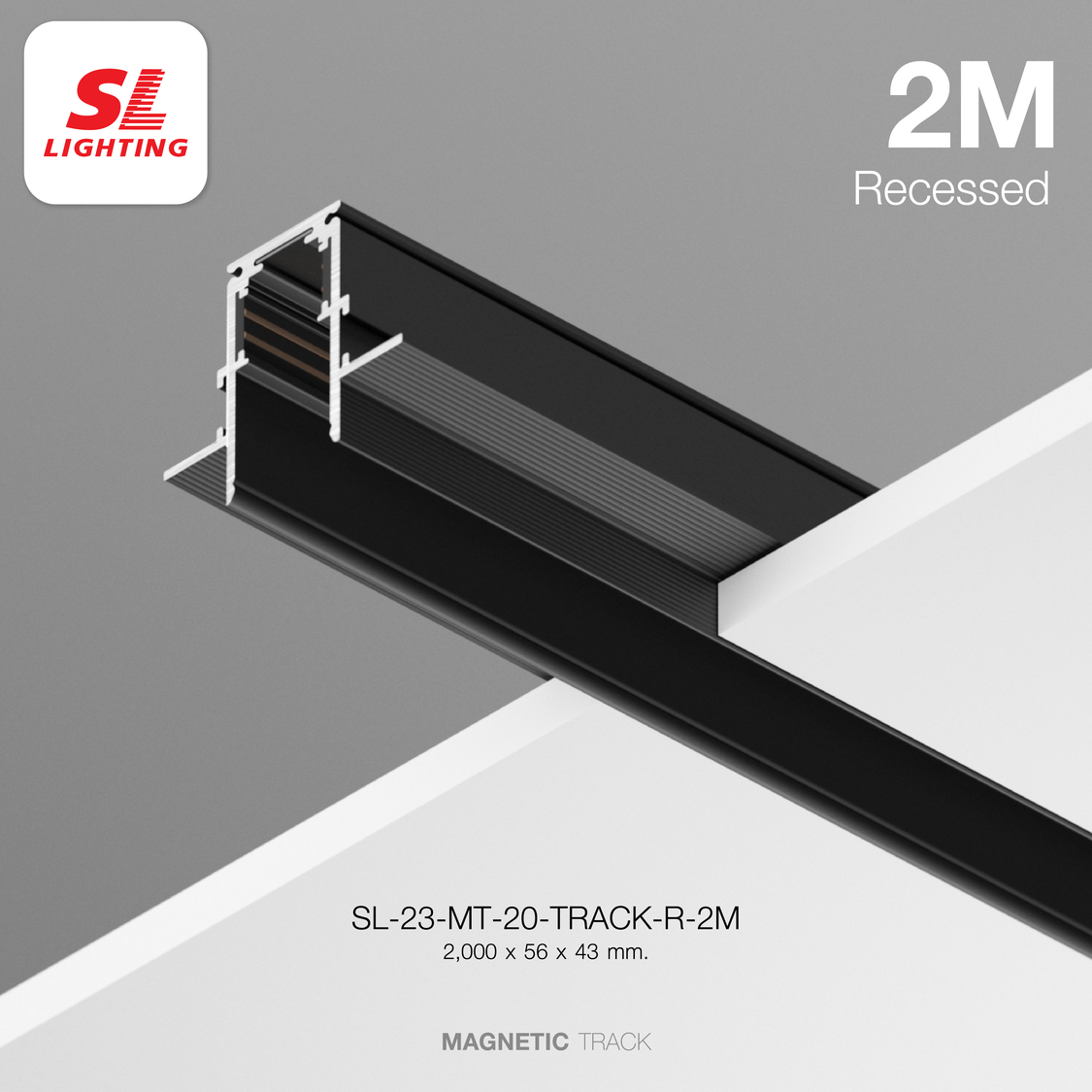 SL LIGHTING | Magnetic Track Light Rail โคมไฟรางแม่เหล็ก 20 มิลลิเมตร ...