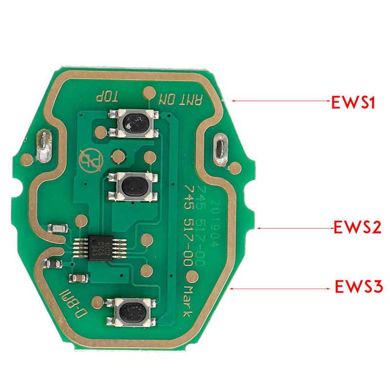 [COD][จัดส่งฟรี]3ปุ่มกุญแจรถยนต์รีโมทแผงวงจรควบคุม315MHz/433MHz สำหรับ ...