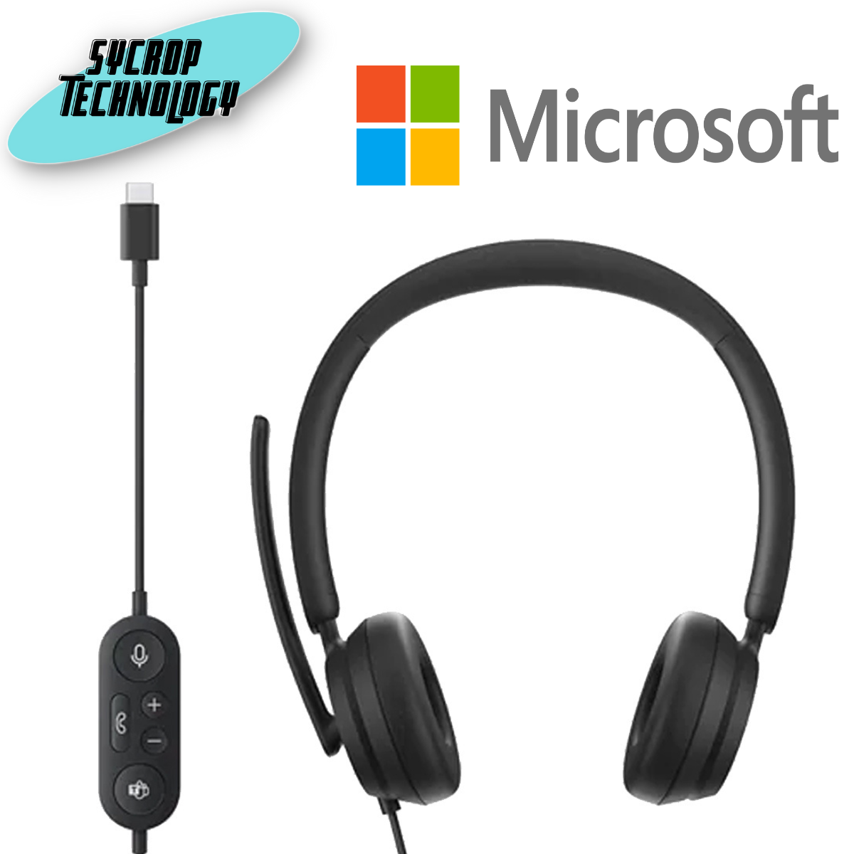 หูฟัง HEADSET MICROSOFT MODERN USB-C (I6N-00007) ประกันศูนย์ เช็คสินค้า ...