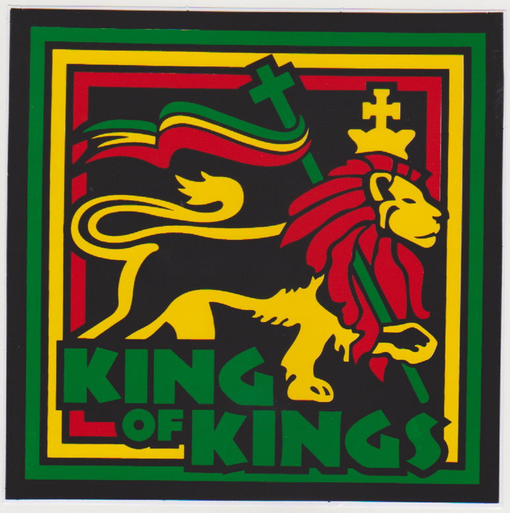 Weatherproof sticker decal Bob Marley King of King Reggae Rasta Car ...