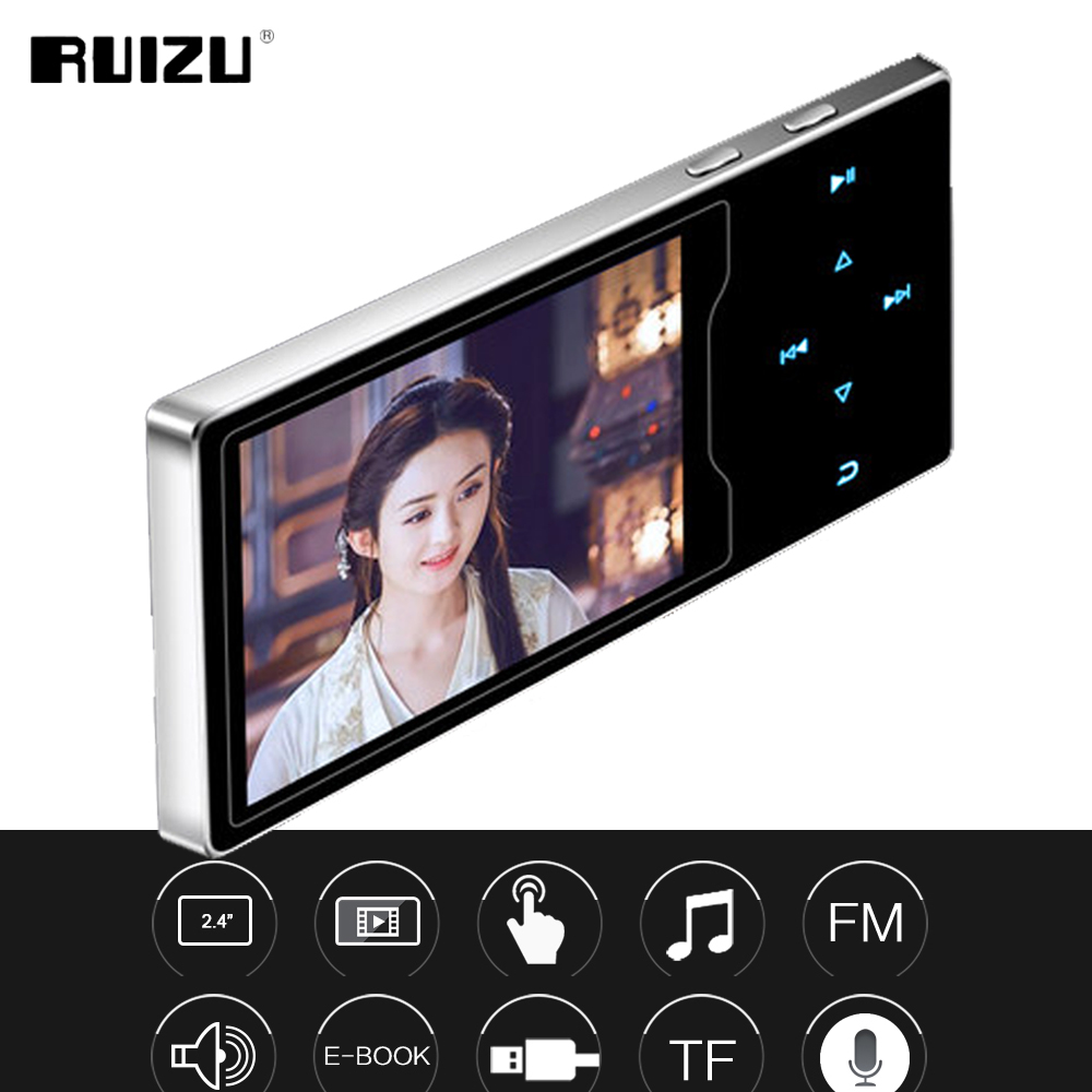 ใหม่ล่าสุด RUIZU D08 8GB โลหะ MP3ผู้เล่น2.4in HD หน้าจอสีขนาดใหญ่ HIFI ...