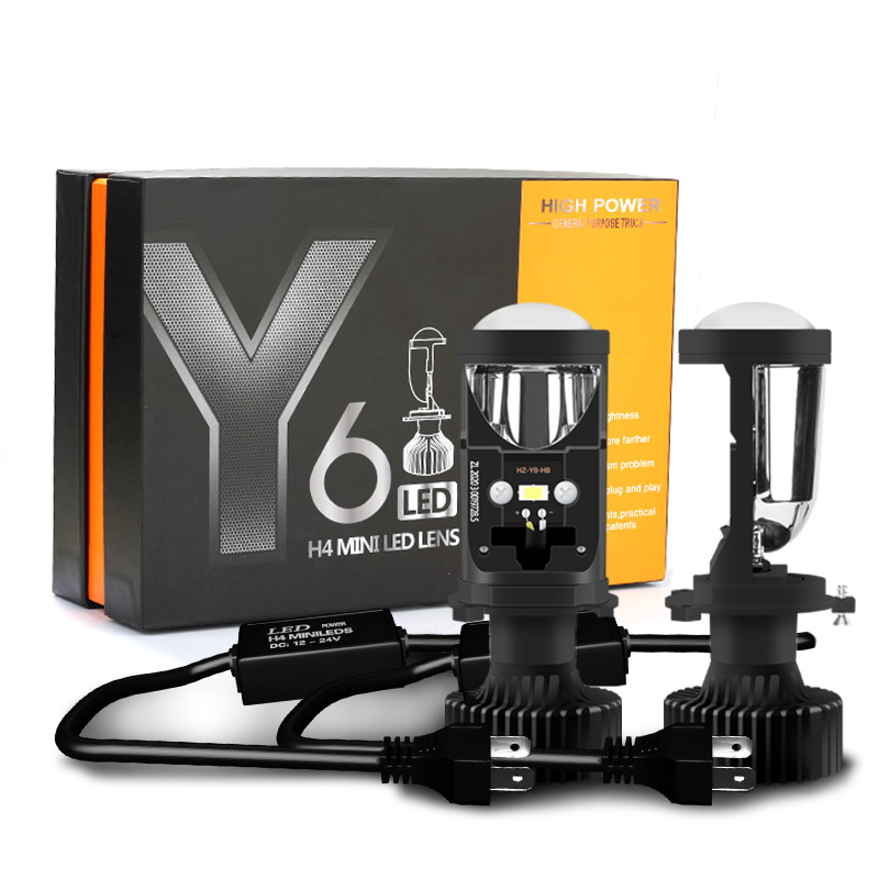 MonQiQi 1คู่ LED ไฟหน้า หลอดไฟหน้า ขั้ว H4 ชิพ CSP คัตออฟ RHD พวงมาลัย ...