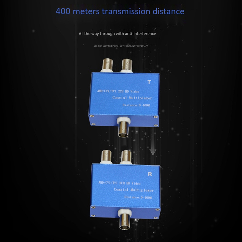 Two-Channel AHDCVITVI1080P HD Video Multiplexer Coaxial HD Expander ...
