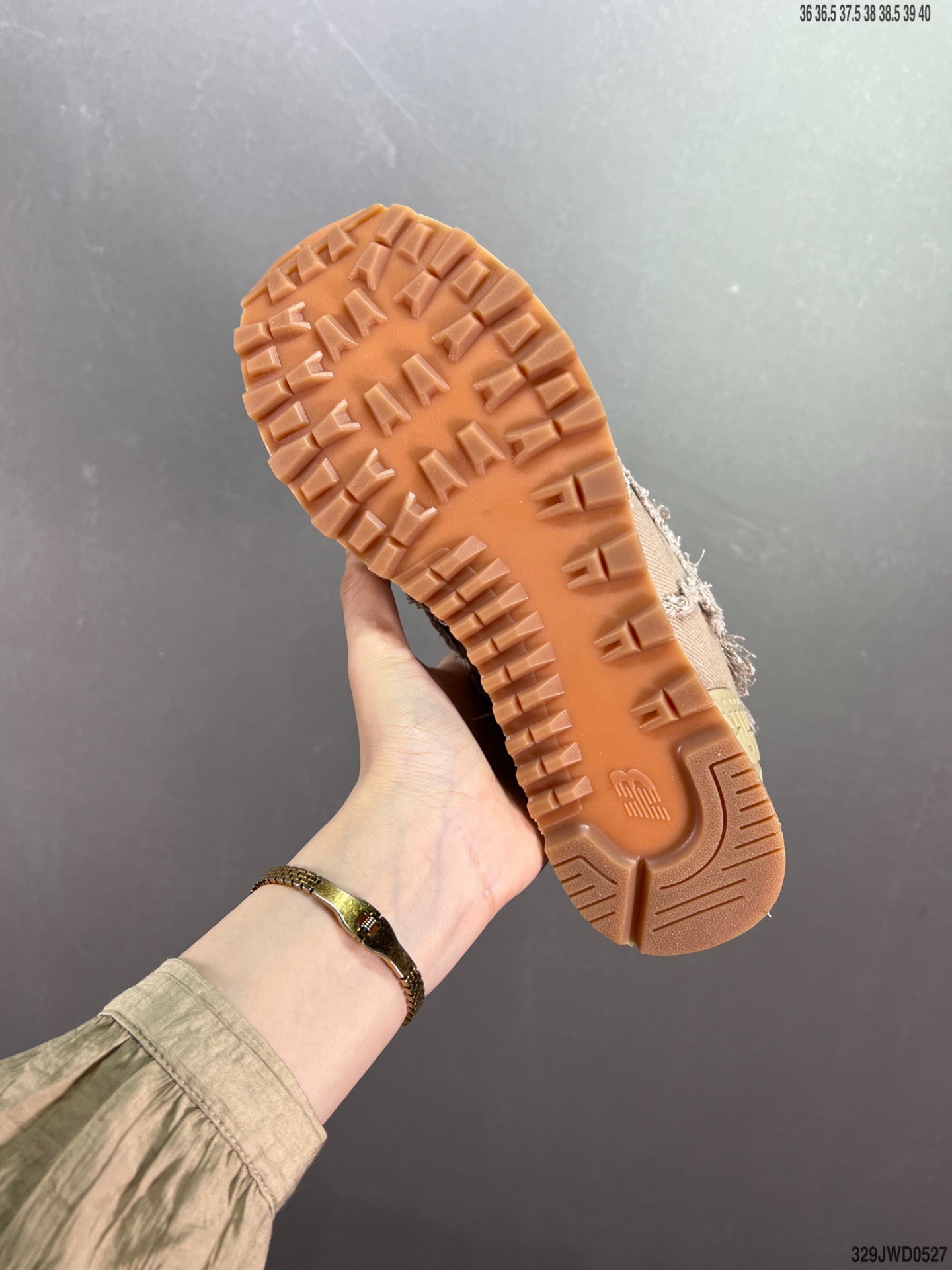 Miu Miu x574 Joint Retro Running Shoes Female Denim Cool and Beautiful ...