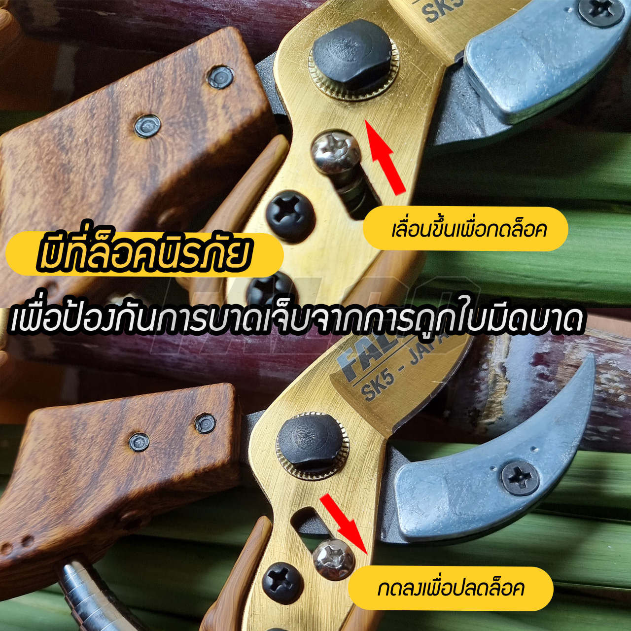 กรรไกรตัดกิ่งไม้ 3 จังหวะ Falco SK5 มาตรฐานญี่ปุ่น กรรไกรตัดกิ่ง กรรไกรแต่งกิ่ง 8 นิ้ว กรรไกรตัด ...