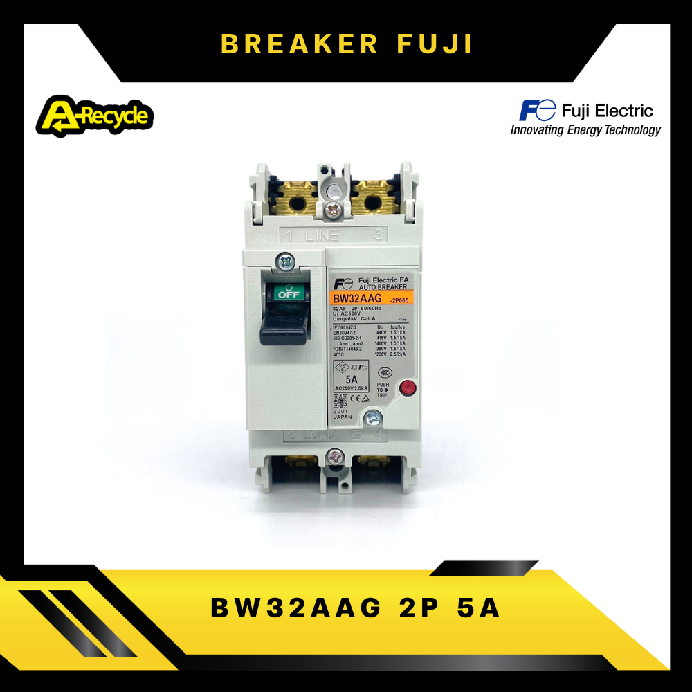 BREAKER FUJI MCCB BW32AAG 2P 5A | Lazada.co.th