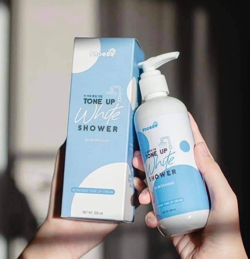 ( ชวดเปลือย) PhoeBe Tone Up White Shower ครีมอาบเปลี่ยนสีผิวทั้งขาว ...