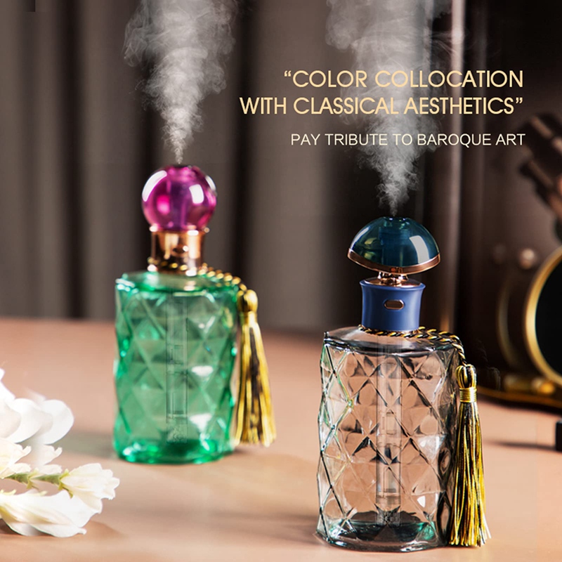 Retro Perfume Bottle Humidifier Glass Aroma Essential Oil Diffuser Air ...