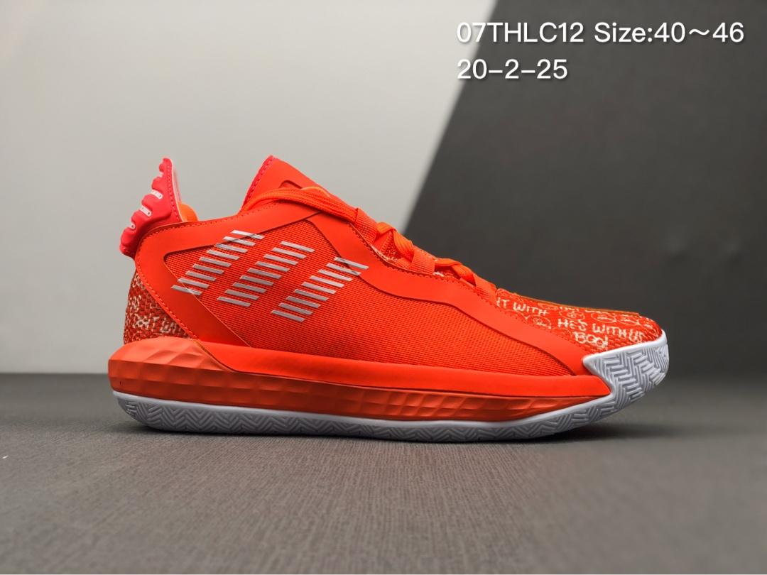 Adidas DAME 6 basketball shoes red running shoes Off-road Spot shoes ...