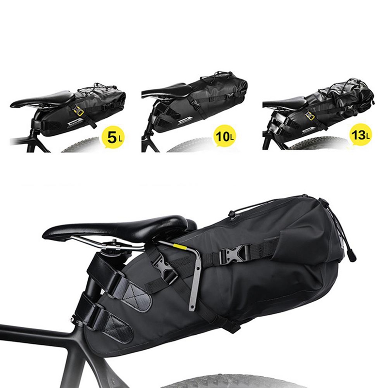 Bicycle Saddle Bag Stabilizer Bracket MTB Road Bike Rear Rack Bag Stand ...