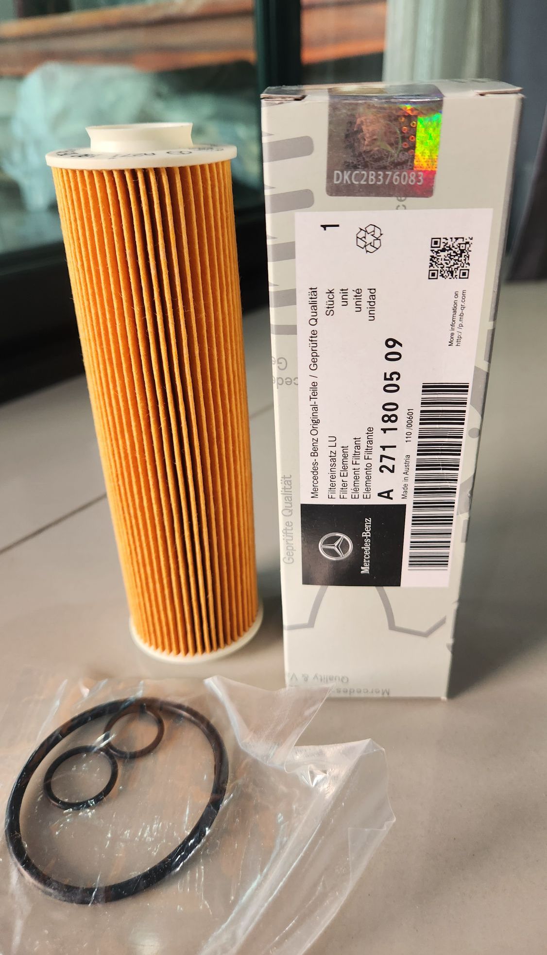 กรองน้ำมันเครื่อง 2711800509 กรองน้ำมันสำหรับ Mercedes Benz (M271 CGI ...