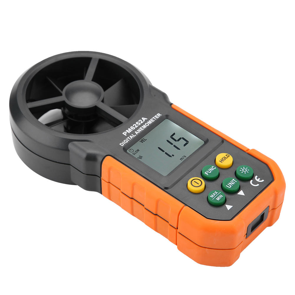 【ราคาถูกคุณภาพดี】 Anemometer Handheld Digital Anemometer PEAKMETER ...