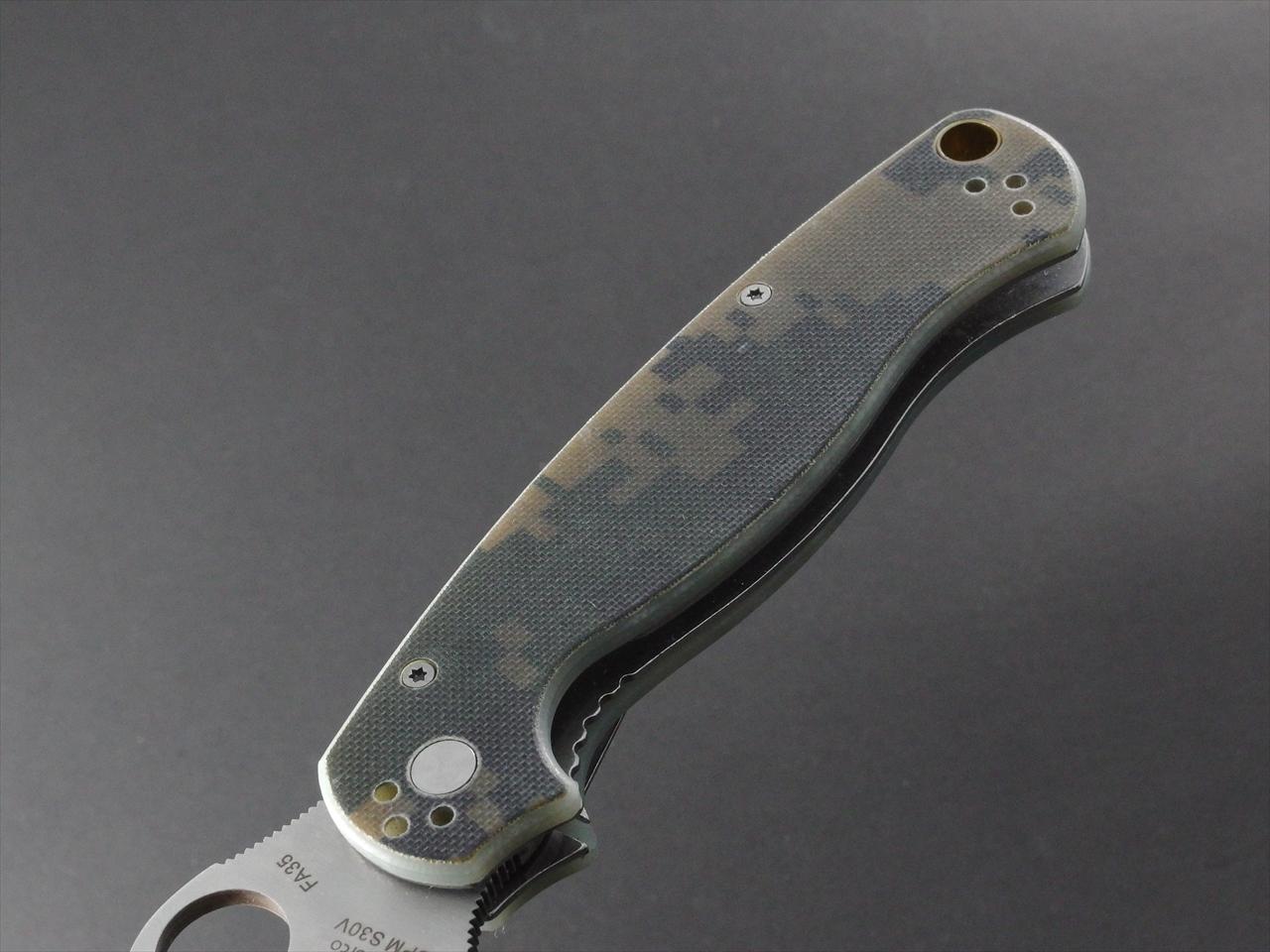 SPYDERCO FA35-CM มีดเดินป่า มีดคม คุณภาพดี CPM-S30Vสแตนเลส ด้ามG10 - SMITH OUTDOORS - ThaiPick