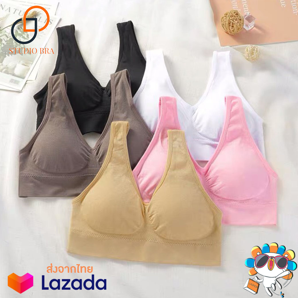 สปอร์ตบรา แฟชั่นบรา บราสุดฮอต ตัวล่าสุด ใส่ได้ ฟองน้ำด้านใน มีไซส์เดียว ...