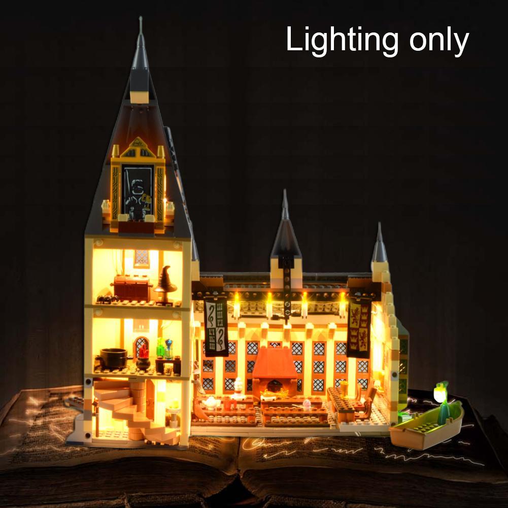 Yeabricks เข้ากันได้กับ LEG O Harry Potter 75954 Castle Hogwarts LED ...