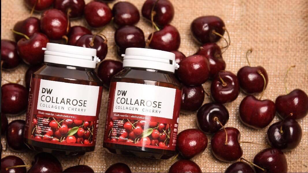 DW Collarose Collagen Cherry คอลลาโรส dw เชอรี่(1กระมี60เม็ด) - TKsohp. - ThaiPick