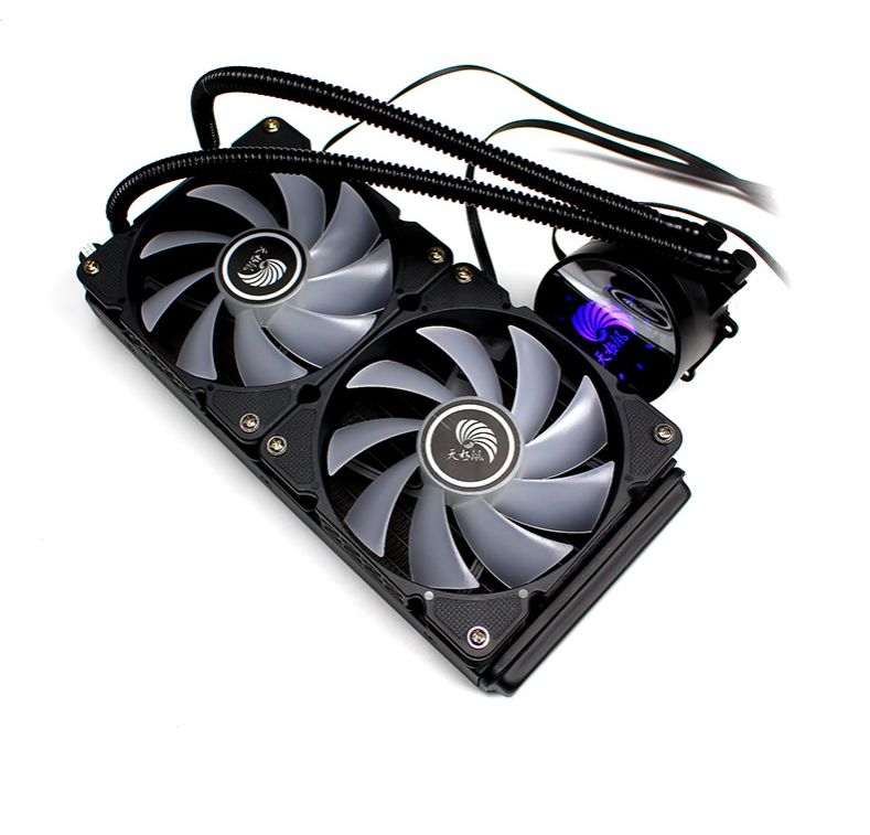 Closed-Loop liquid Cooling ชุดน้ำปิด 2ตอนCooling Tianjifeng rgb ระบบน้ำ ...