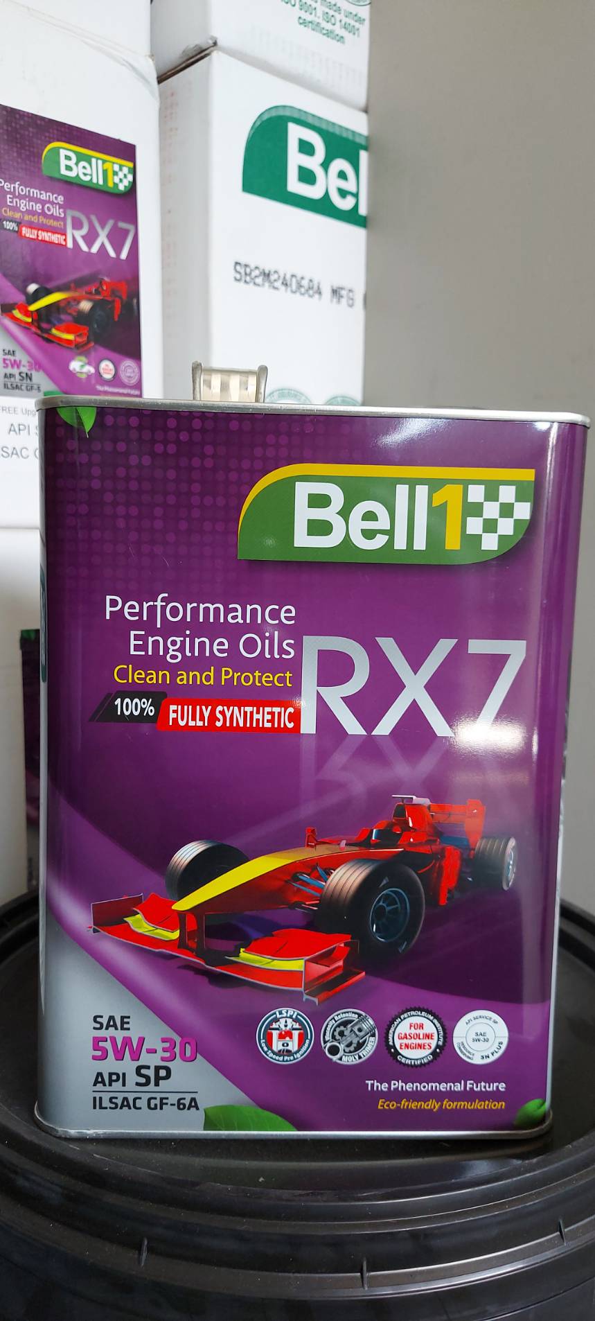 Bell1 น้ำมันเครื่อง สังเคราะห์แท้ API SP (Fully Synthetic) RX7 100% เกรด Premium 5W-30 สำหรับ ...